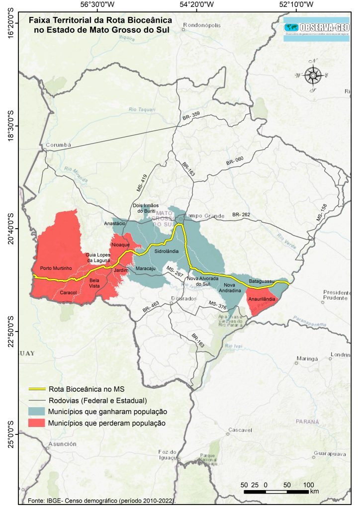 » Mapa da faixa Territorial da Rota Bioceânica no Estado de Mato Grosso ...